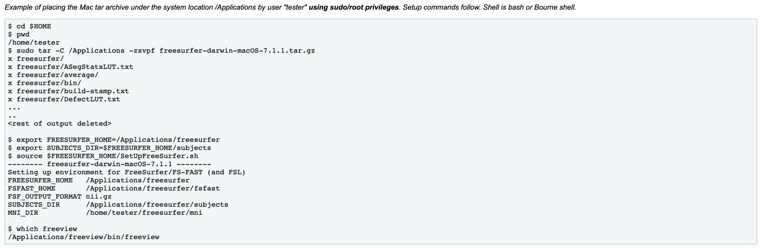 How to Install Freesurfer - Fried Lab
